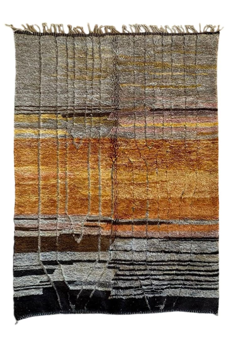 Tappeto berbero marocchino contemporaneo in lana 215 x 322 cm Berbère ...