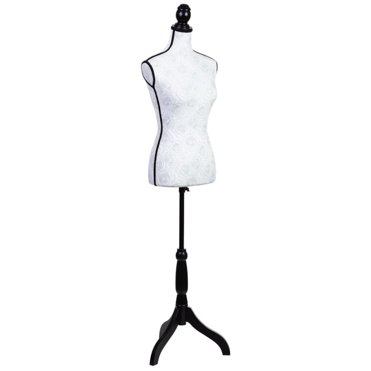 Maniquí de madera y espuma 24x37.5x168h cm blanco | Maisons du Monde
