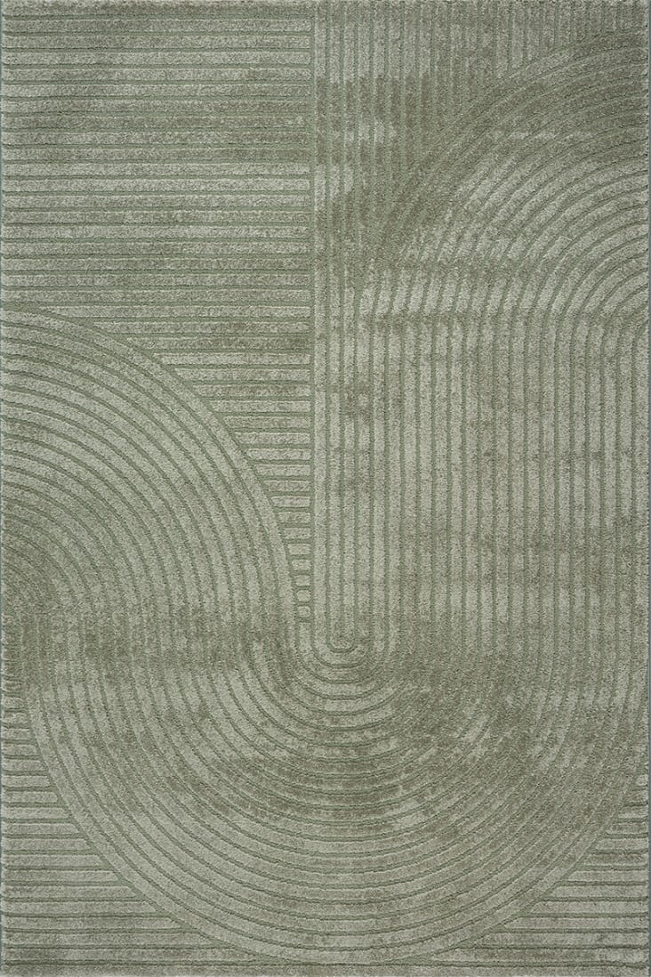Tapis design moderne, densité élevée, vert, 240 x 340 cm Everest ...