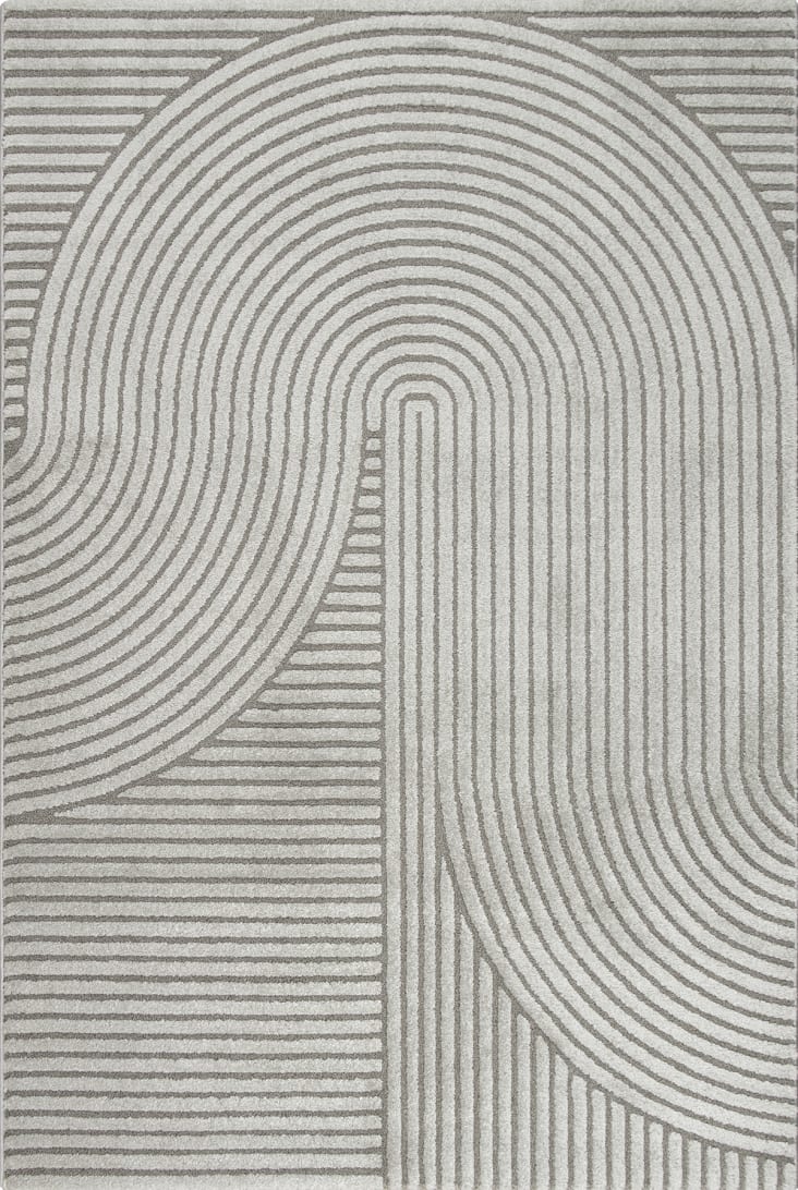 Tapis design moderne, densité élevée, gris, 80 x 300 cm Everest ...