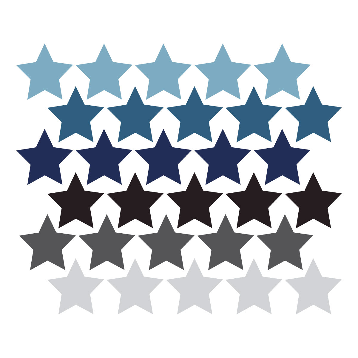 Vinilos decorativos adhesivos estrellas azul y gris STARS1 | Maisons du ...