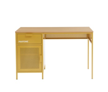 Bureau métal bleu nuit 120cm PANTONE | Maisons du Monde