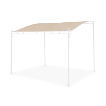 Toile de toit beige pour tonnelle 3x2,5m brestum Toile de toit pour ...