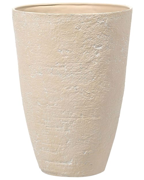 Cache-pot d'extérieur en pierre beige H71 Camia | Maisons du Monde