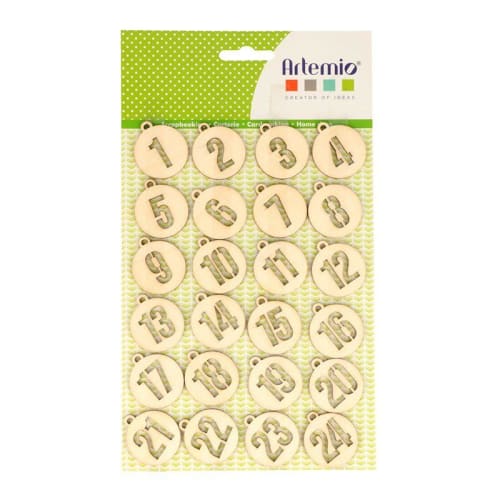 Números redondos para Calendario del Adviento BOIS | Maisons du Monde