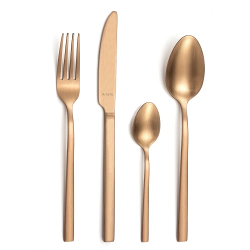 Coffret 16 pièces en inox cuivre | Maisons du Monde