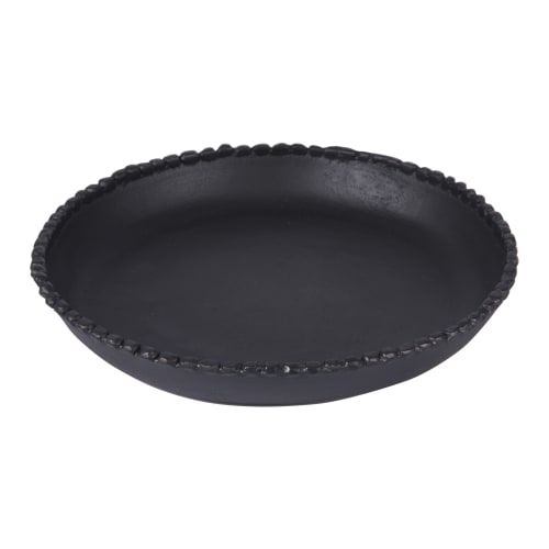 Vide-poche rond 27 cm Table Passion noir en aluminium Perla | Maisons ...