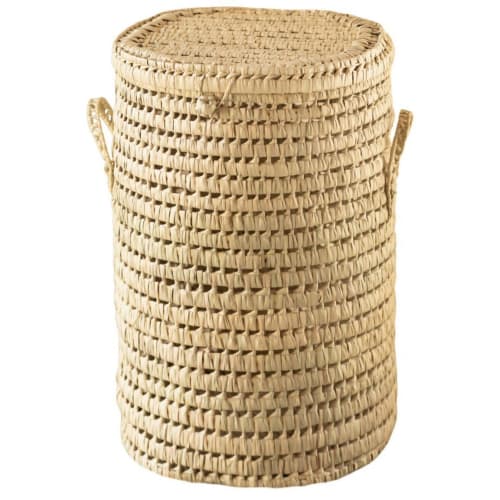 Panière à linge ronde palmier - 38 x 53 | Maisons du Monde