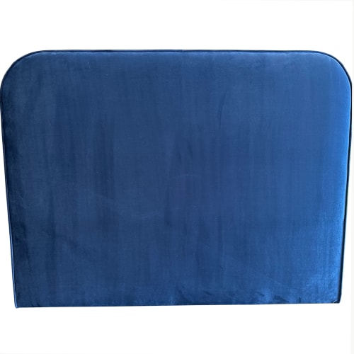 Tête de lit en velours bleu 190 cm | Maisons du Monde