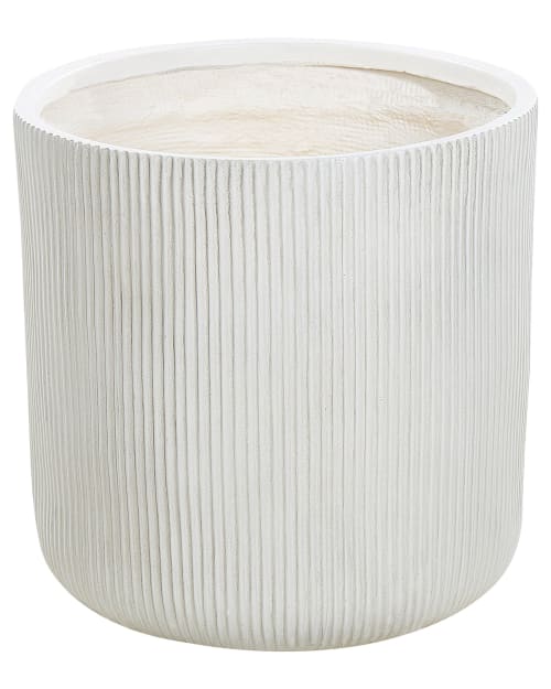 Cache-pot d'extérieur en céramique blanc H45 Oreoi | Maisons du Monde