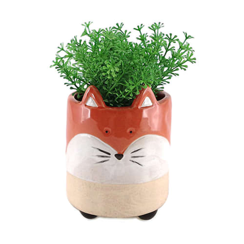 Petit cache-pot en forme de renard 10 cm | Maisons du Monde