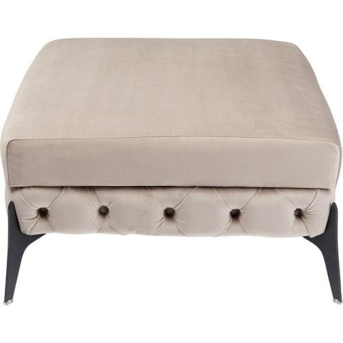 Pouf Bellissima velours beige Kare Design Bellissima | Maisons du Monde