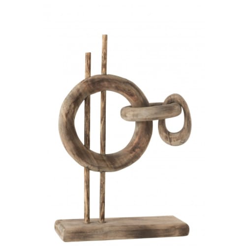 Décoration cercle en bois naturel 42x11x62 cm | Maisons du Monde