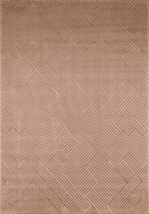 Tapis motif arc relief - mocca - 120x160 cm Bianca | Maisons du Monde